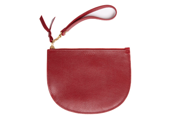 Round Pouch - Handmade Women's Leather Pouch