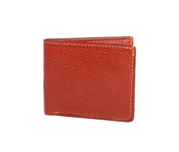 Two-Pocket Leather Bifold Wallet - Handmade Men's Wallet