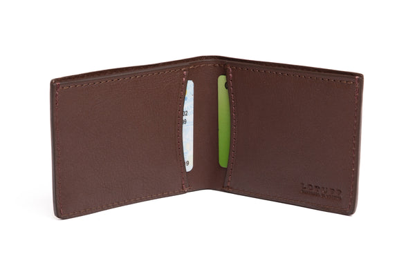 Two-Pocket Leather Bifold Wallet - Handmade Men's Wallet