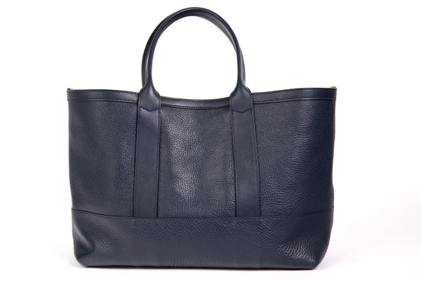 Leather Open Top Medium Tote - Handmade Leather Tote Bag