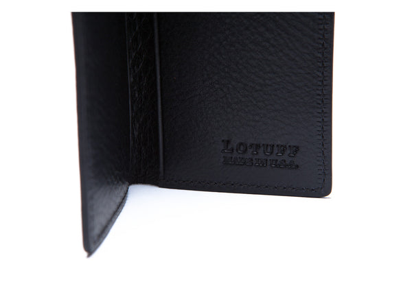 Leather Folding Card Wallet - Handmade Leather Business Card Holders