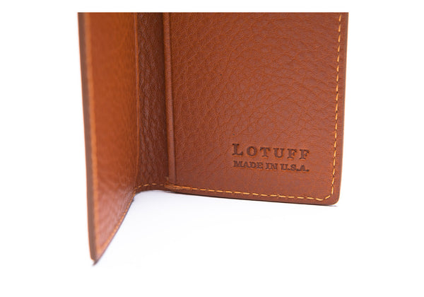 Leather Folding Card Wallet - Handmade Leather Business Card Holders