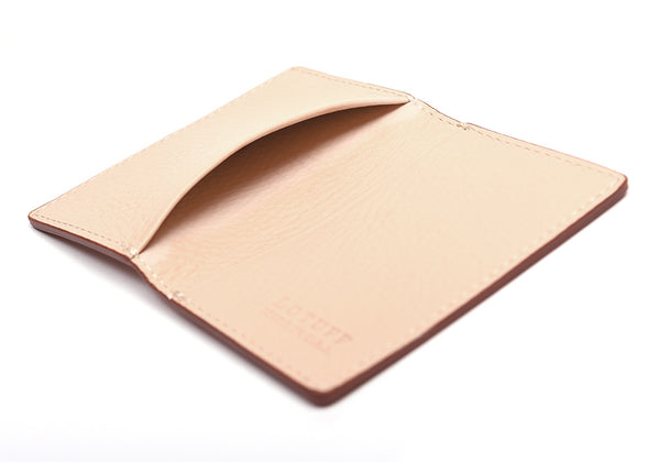 Leather Folding Card Wallet - Handmade Leather Business Card Holders