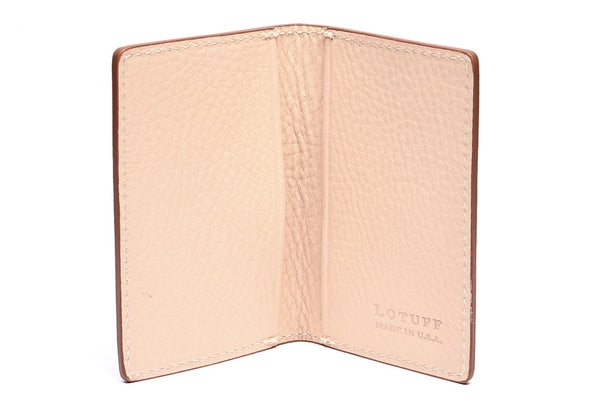 Leather Folding Card Wallet - Handmade Leather Business Card Holders