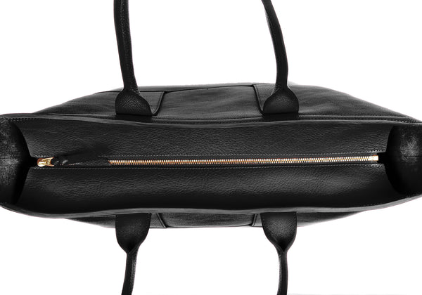 Zip-Top Medium Tote - Handmade Leather Tote Bag