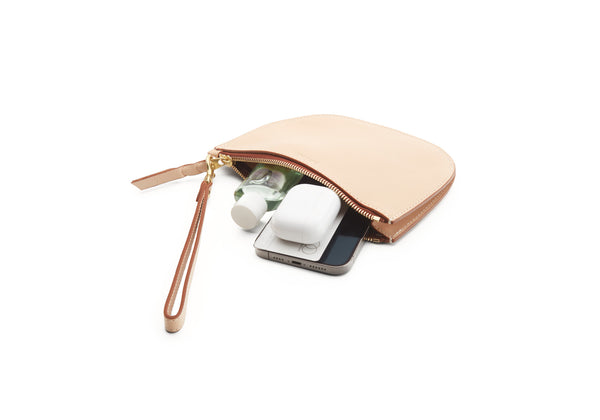 Round Pouch - Handmade Women's Leather Pouch