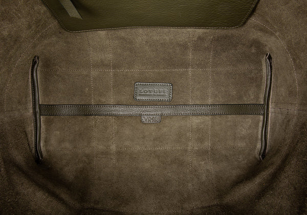 Leather Open Top Medium Tote - Handmade Leather Tote Bag