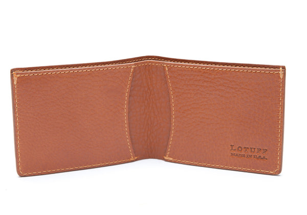Two-Pocket Leather Bifold Wallet - Handmade Men's Wallet